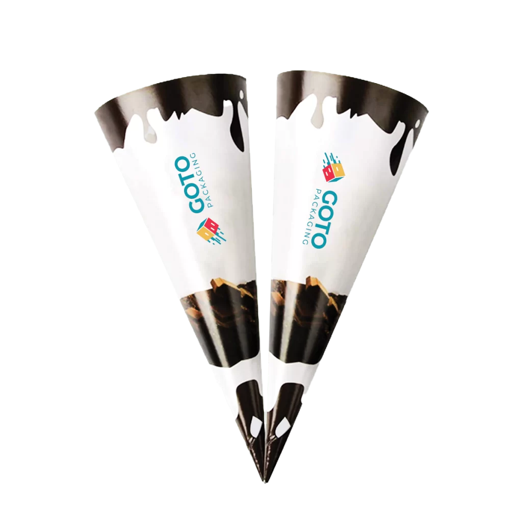 Custom Printed Cone Sleeves - Goto Packaging Australia
