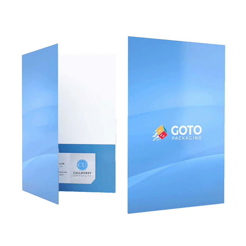 Custom Printed Letter Sized Presentation Folders - Goto Packaging Australia